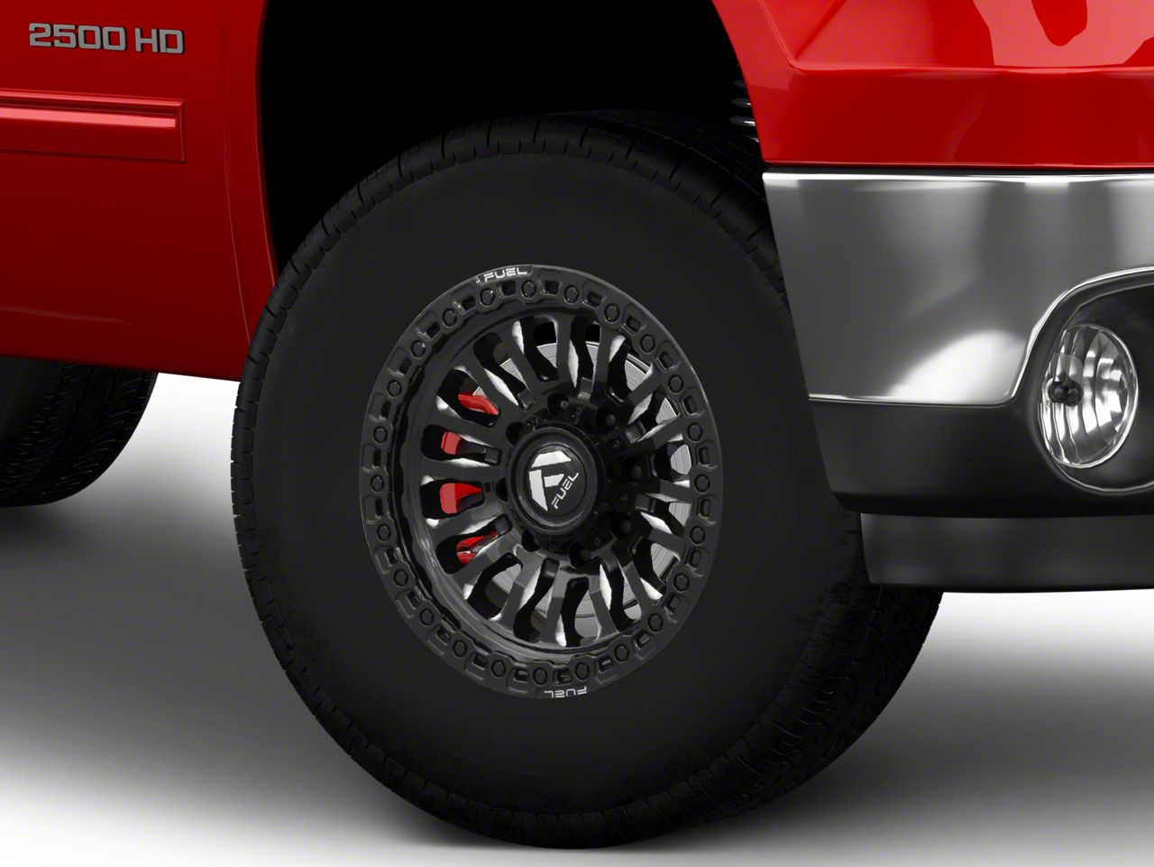 Fuel Wheels RAM 3500 Rincon Gloss Black Milled 8-Lug Wheel; 17x9; 1mm ...
