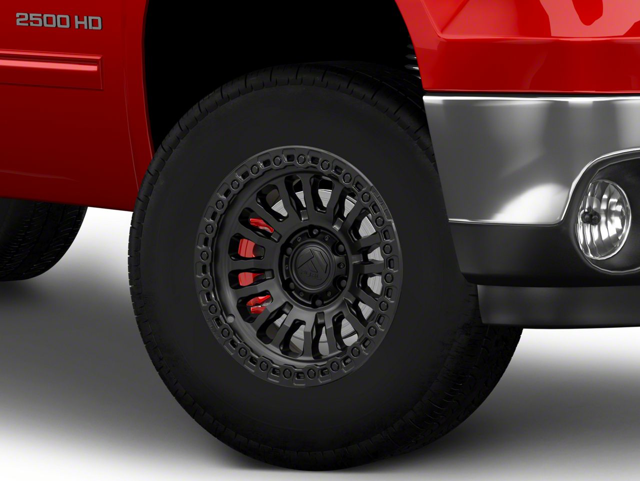 Fuel Wheels RAM 2500 Rincon Matte Black 8-Lug Wheel with Gloss Black ...