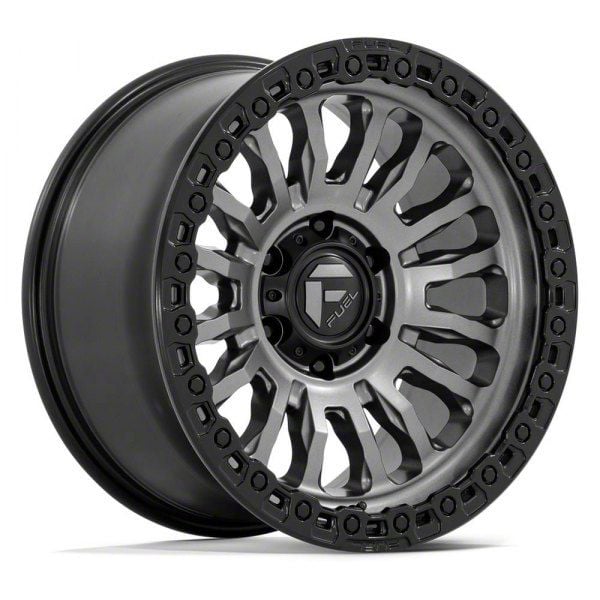Fuel Wheels Sierra 3500 Rincon Matte Gunmetal with Black Ring 8-Lug ...