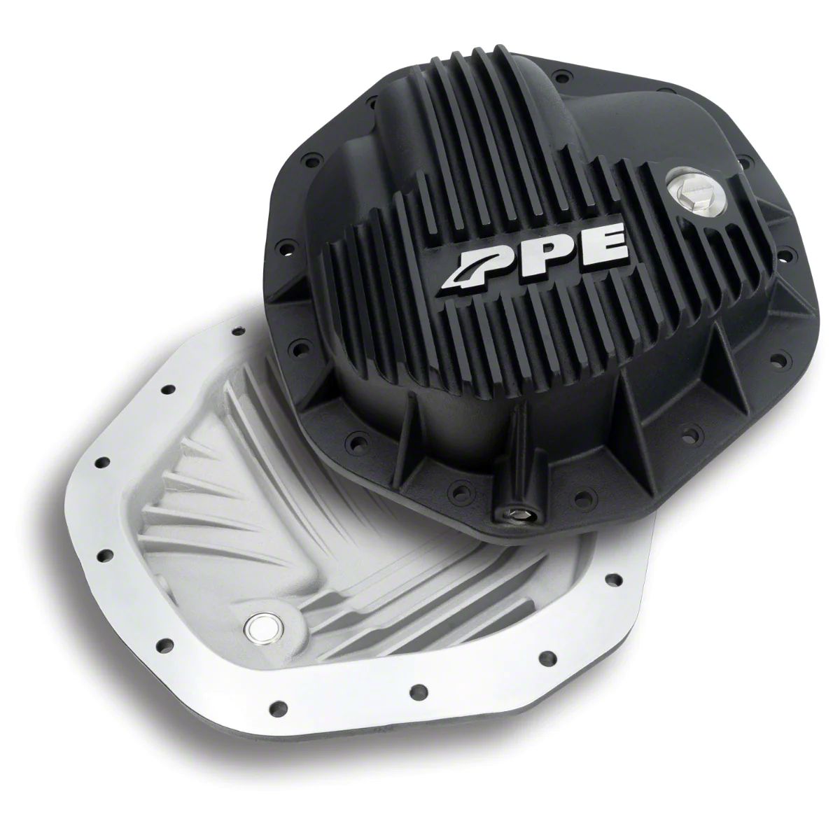 PPE Silverado 3500 Heavy-Duty Aluminum Rear Differential Cover; Black ...