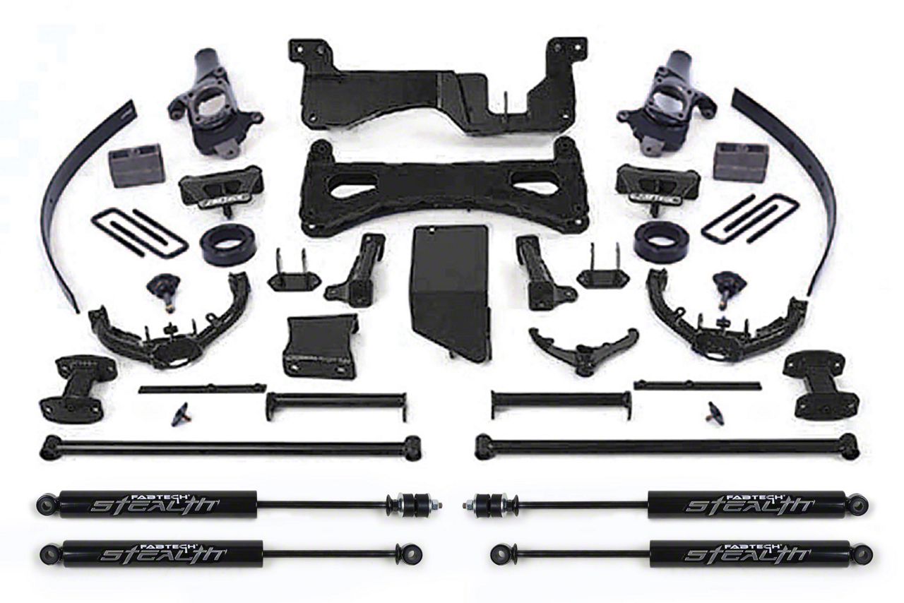 Fabtech Sierra 3500 8-Inch Performance Suspension Lift Kit with Stealth ...