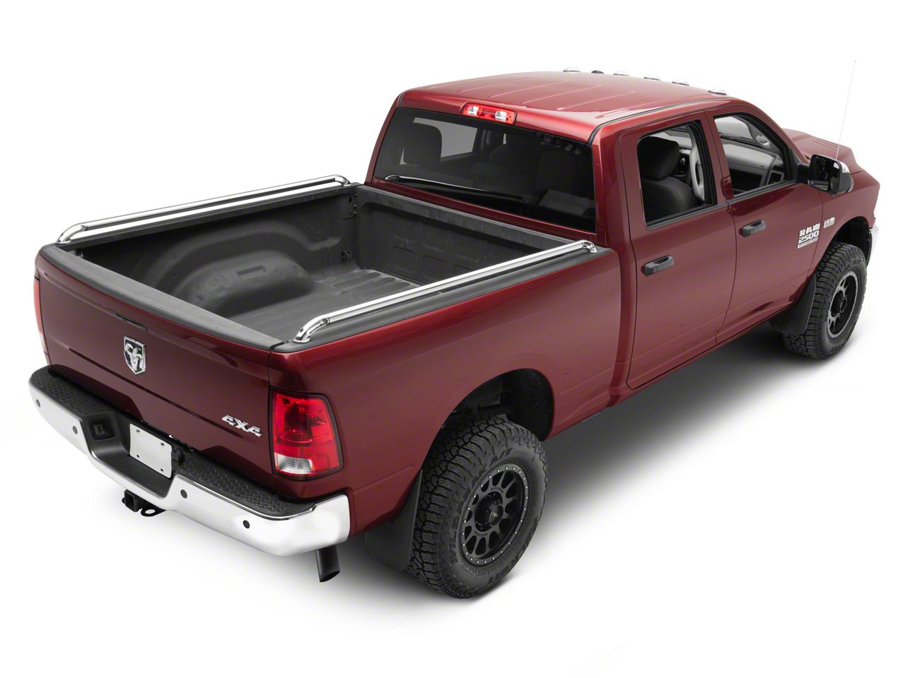 RAM Officially Licensed RAM 2500 Locker Side Bed Rails; Stainless Steel ...