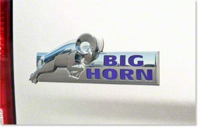 RAM 2500 Big Horn Tailgate Letters Inlay Decals; Gloss Black (19-23 RAM ...