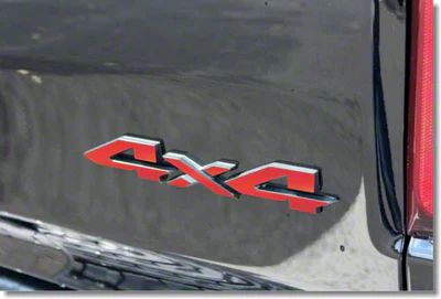 RAM 2500 Tailgate 4X4 Letter Overlay Decals; Battleship Grey (19-23 RAM ...