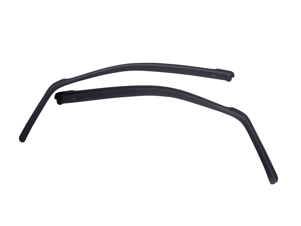 EGR RAM 3500 In-Channel Window Visors; Front; Matte Black 562651 (10-18 ...