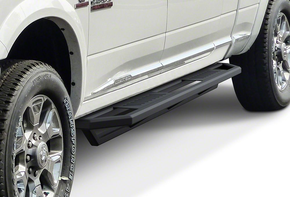 RAM 2500 Rocker Armor Side Step Bars; Matte Black (10-23 RAM 2500 Mega ...