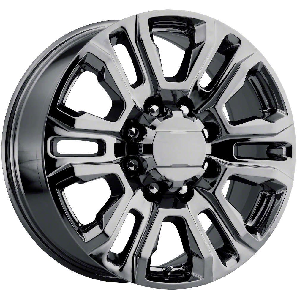 Performance Replicas Sierra 2500 PR207 Black Chrome 8-Lug Wheel; 20x8.5 ...
