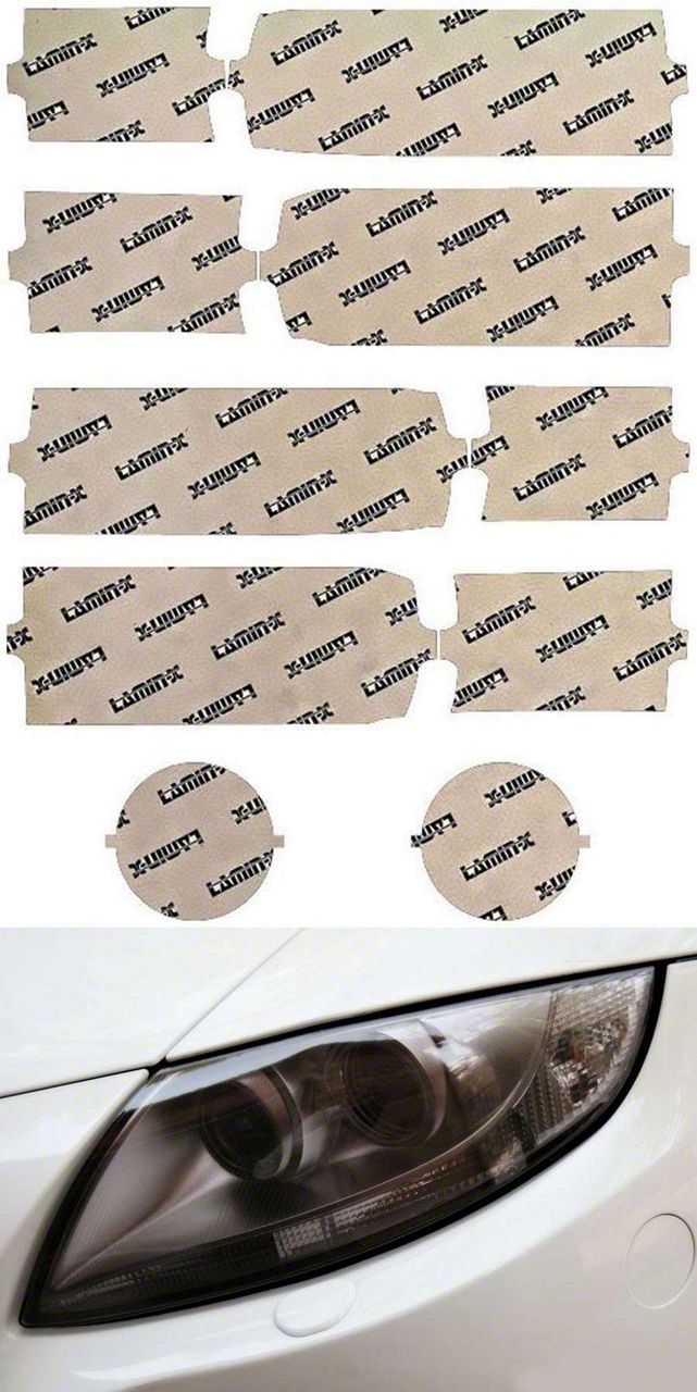 Lamin-X Silverado 2500 Headlight Tint Covers; Gunsmoke CH041G (15-16 ...