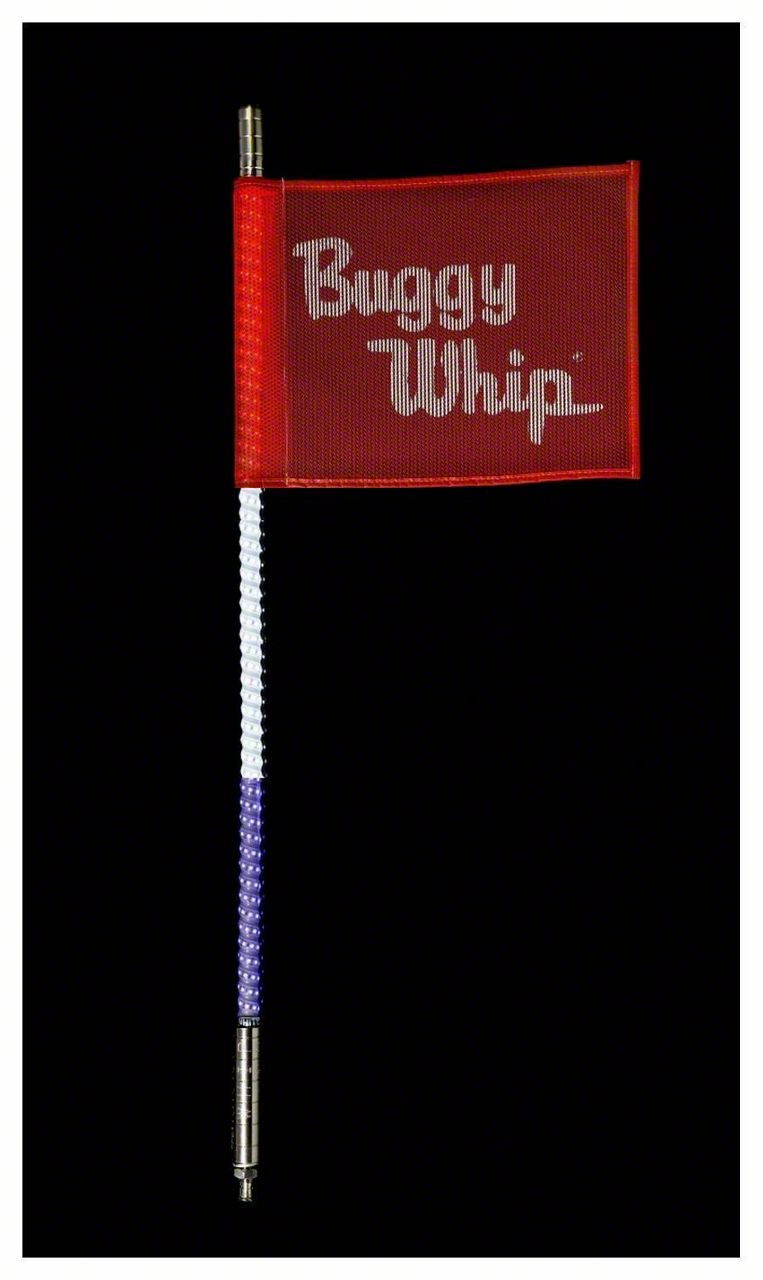 RAM 1500 2-Foot RWB LED Whip with 10-Inch x 12-Inch Red Buggy Whip Flag ...