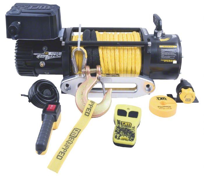 TJM F-150 Torq 12,000 lb. Winch with Yellow Synthetic Rope ...
