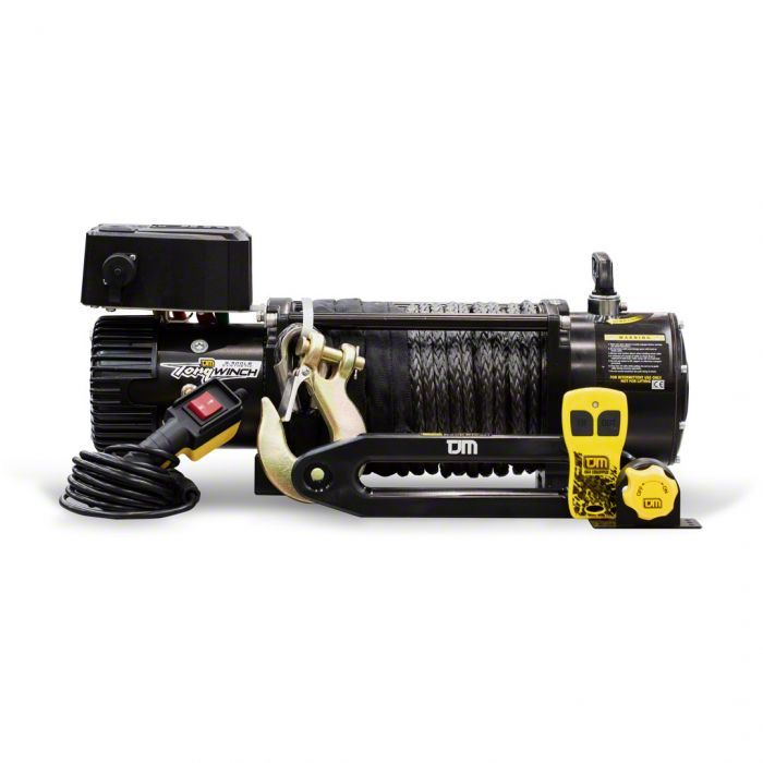 TJM Silverado 1500 Torq 9,500 lb. Winch with Black Synthetic Rope ...