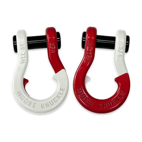 Moose Knuckle Offroad RAM 2500 Jowl Split Recovery Shackle Combo; Pure ...