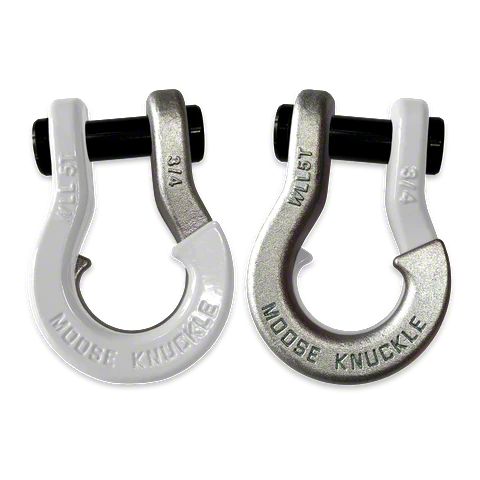 Moose Knuckle Offroad RAM 2500 Jowl Split Recovery Shackle Combo; Pure ...