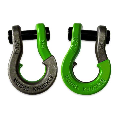 Moose Knuckle Offroad F-150 Jowl Split Recovery Shackle Combo; Raw Dog ...
