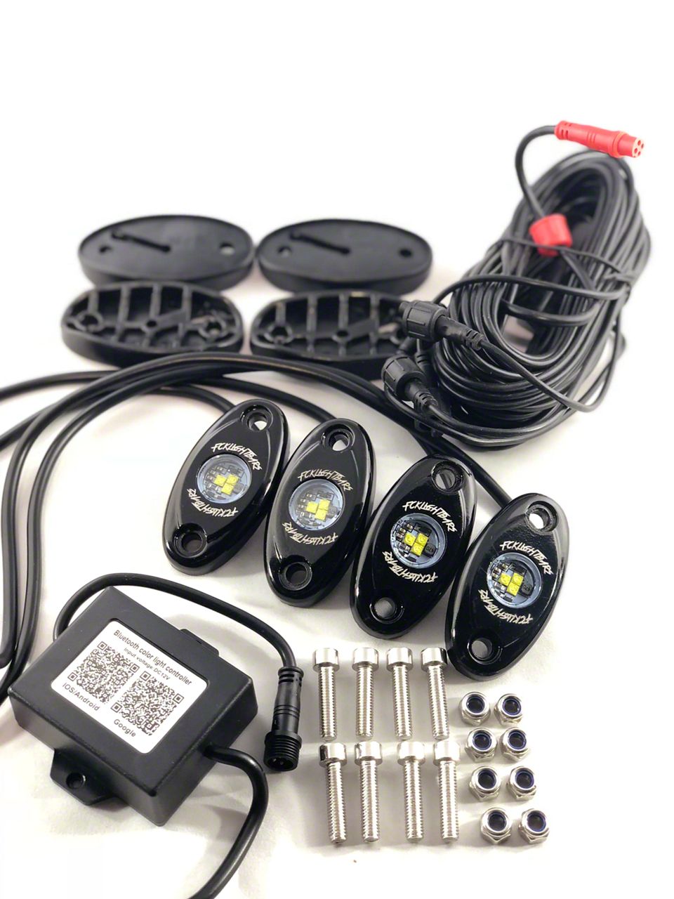 FCKLightBars Sierra 1500 8-LED RGB High-Intensity Rock Lights FCK ...