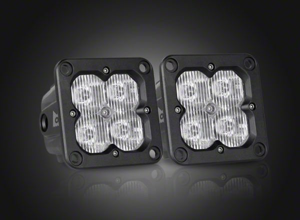 Silverado 1500 Concept Series 3-Inch Flush Mount Cube LED Pod Lights ...