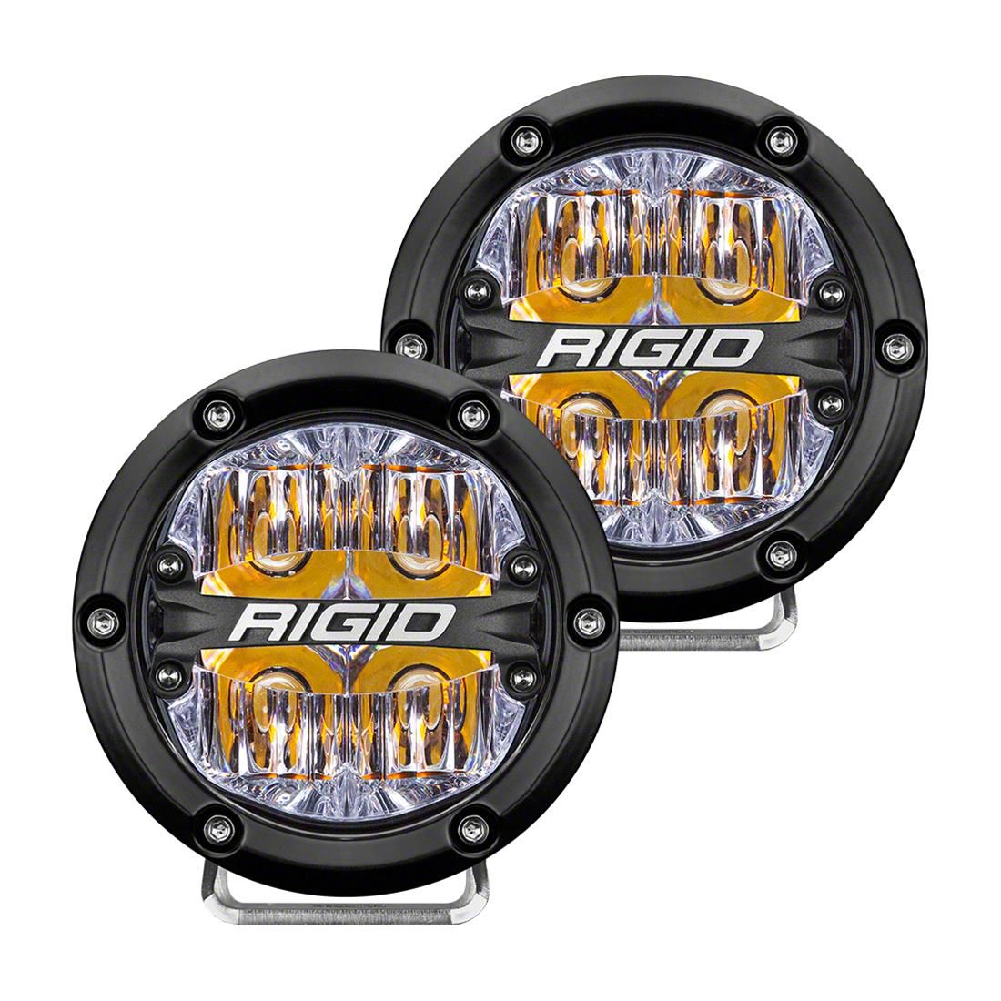 Rigid Industries Dakota 4-Inch 360-Series LED Off-Road Lights with ...
