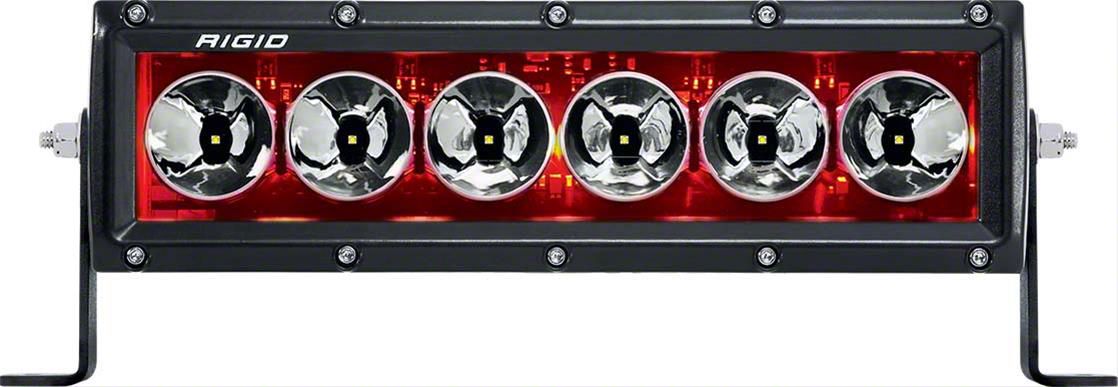 Rigid Industries RAM 2500 10-Inch Radiance Plus LED Light Bar with Red ...