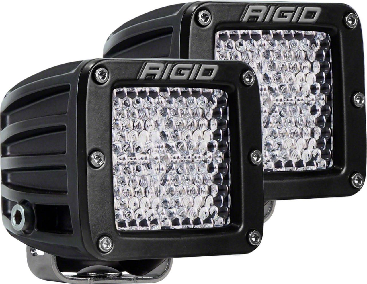 Rigid Industries F-350 Super Duty D-Series LED Pod Lights; Diffused ...