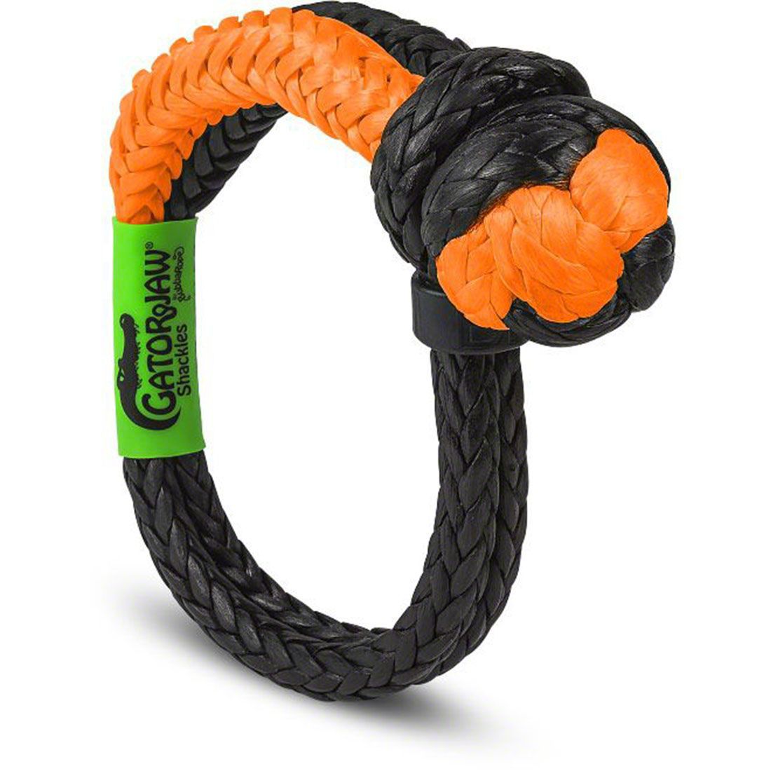 Bubba Rope Silverado 2500 1/2-Inch NexGen Gator-Jaw Synthetic Soft Shackle; Orange/Black ...