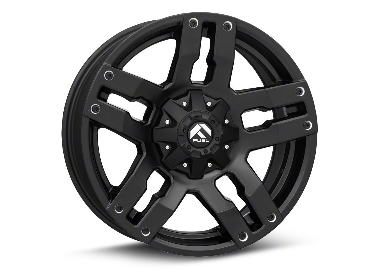 Fuel Wheels Dakota Pump Matte Black 5-Lug Wheel; 20x9; 20mm Offset ...