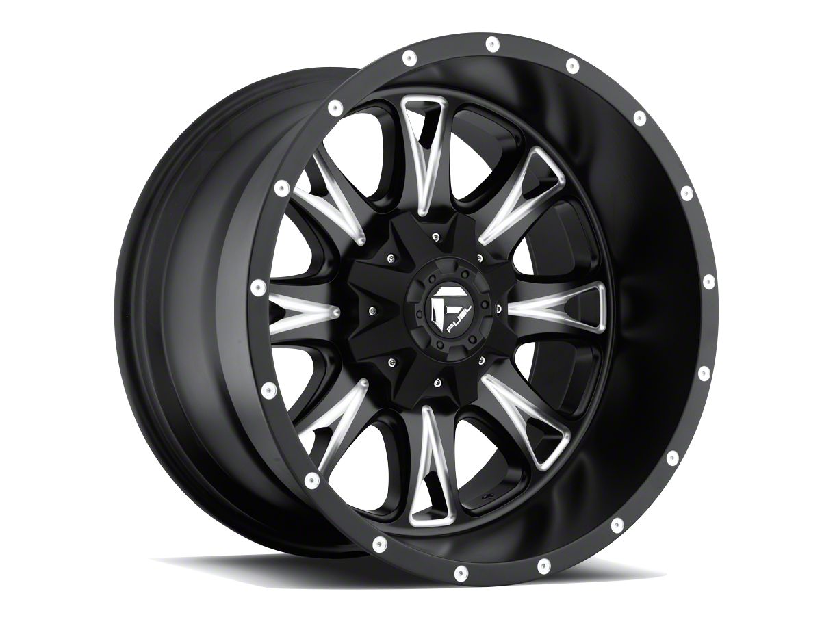 Fuel Wheels Dakota Throttle Black Milled 5-Lug Wheel; 18x10; -12mm ...