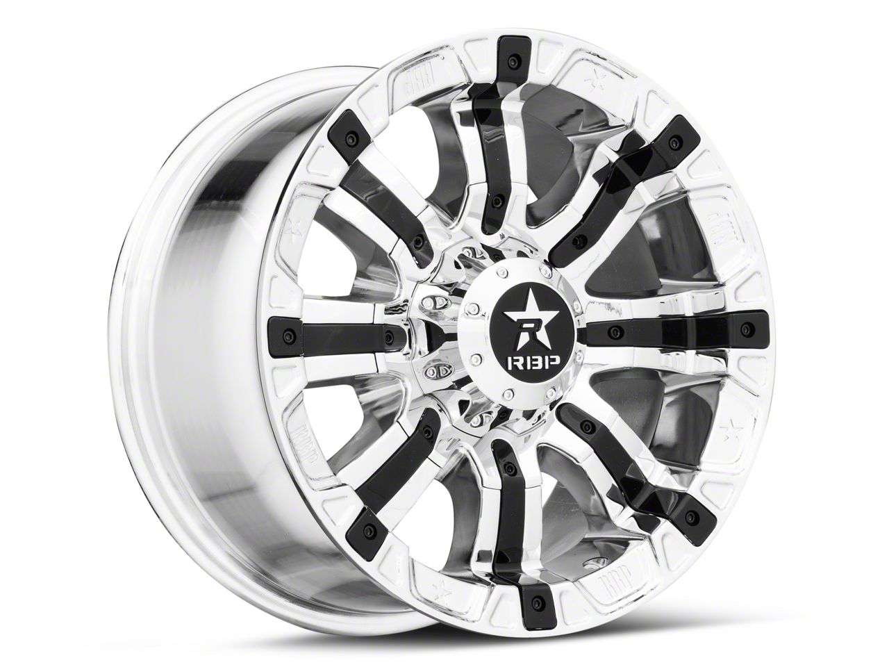 RBP Dakota 94R Chrome with Black Inserts 5-Lug Wheel; 17x9; 0mm Offset ...