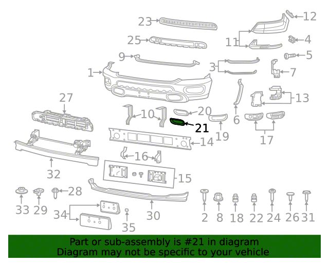 Mopar RAM 1500 Tow Hook Bezels 68274701AB (19-23 RAM 1500) - Free Shipping