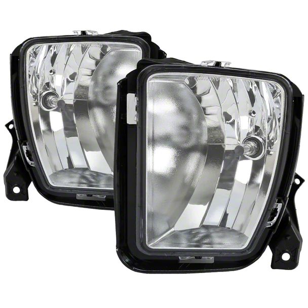 RAM 1500 Fog Light Kit; Clear Lens; Chrome (13-18 RAM 1500)
