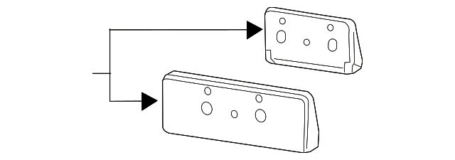 Mopar RAM 1500 License Plate Bracket; Front 68274215AE (19-23 RAM 1500 ...