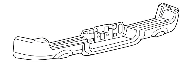 Mopar RAM 1500 Bumper Face Bar; Rear 68404443AB (19-23 RAM 1500) - Free ...