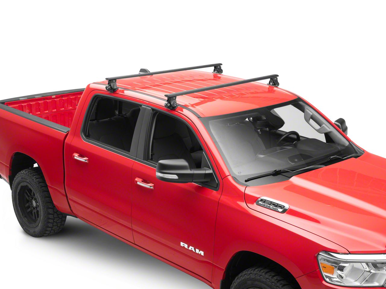 RedRock RAM 1500 Cross Bar Roof Rack; Black; 60-Inch T574597 (13-23 RAM ...