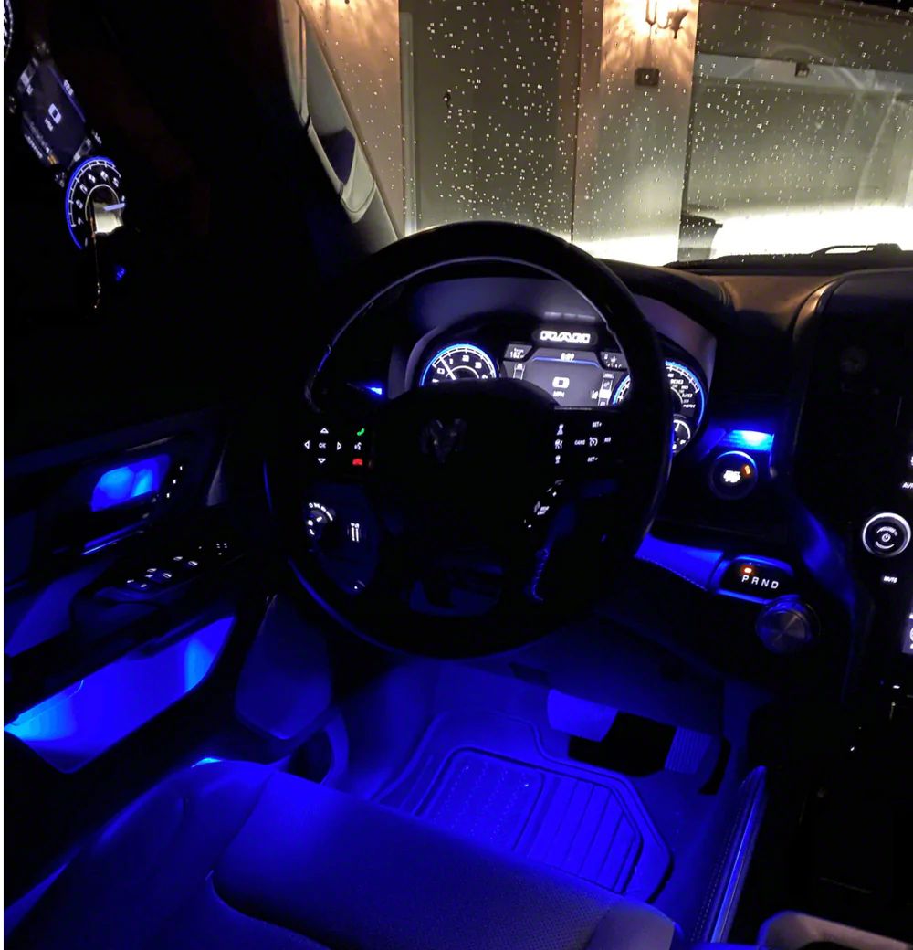 Paragoptics RAM 1500 Factory Ambient Lighting Upgrade; True Blue DT-QC ...