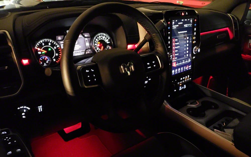 Paragoptics RAM 1500 Factory Ambient Lighting Upgrade; True Red DT-QC ...