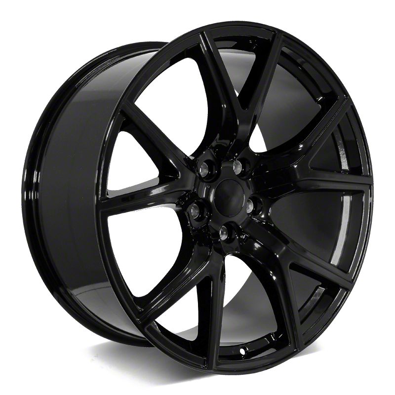 Factory Style Wheels RAM 1500 Trackhawk Style Gloss Black 5-Lug Wheel ...