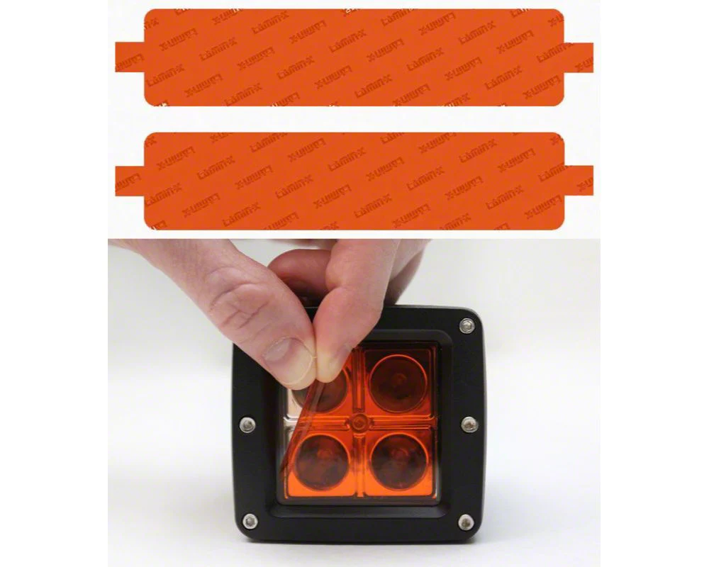 Lamin-X RAM 1500 Fog Light Tint Covers; Amber D134A (19-23 RAM 1500 w ...