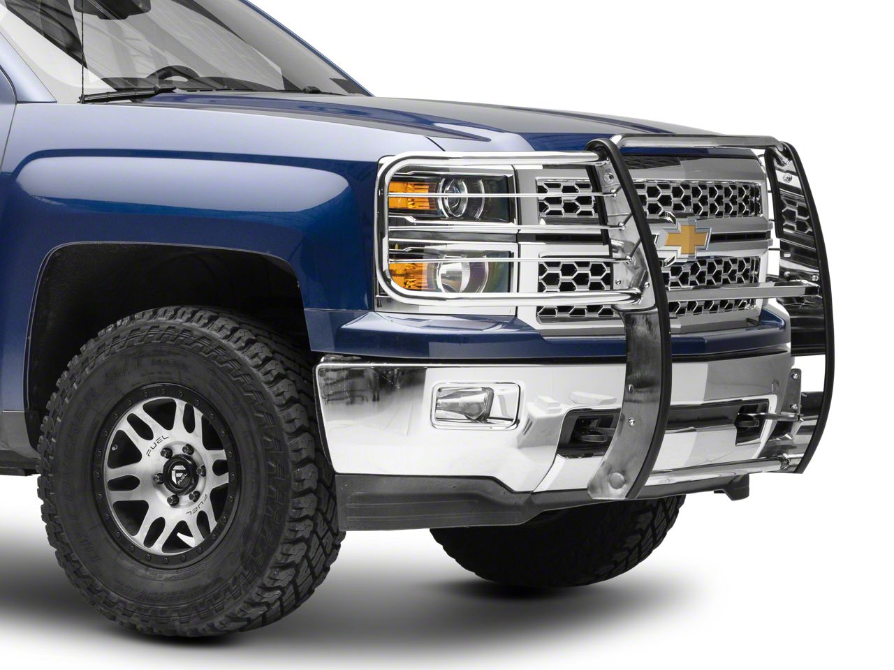 Silverado 1500 Grille Guard; Stainless Steel (14-17 Silverado 1500 ...