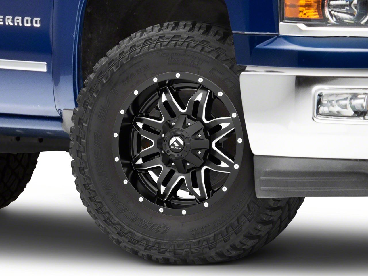 Fuel Wheels Silverado Lethal Black Milled 6-Lug Wheel - 18x9; -12mm ...
