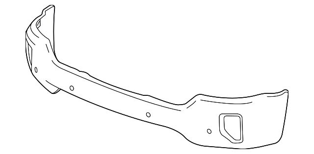 GM Silverado 1500 Front Bumper; Unpainted 84029793 (16-18 Silverado 1500)