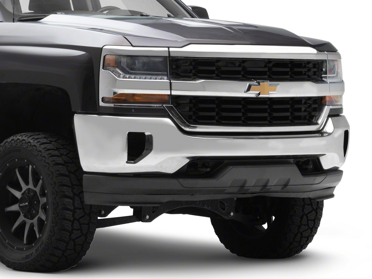 GM Silverado 1500 Front Bumper with Fog Light Openings; Unpainted ...