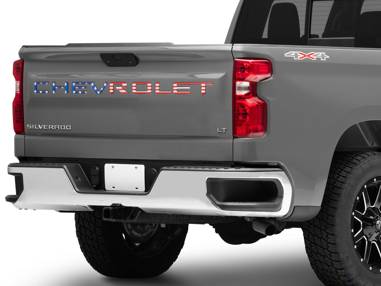 Silverado 1500 Tailgate Insert Letters; American Flag Edition (19-23 ...