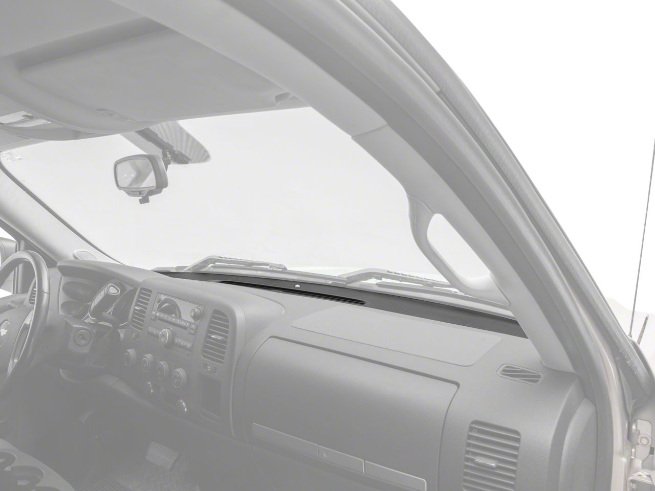 Silverado 1500 Upper Dashboard Panel; Black (07-13 Silverado 1500 ...