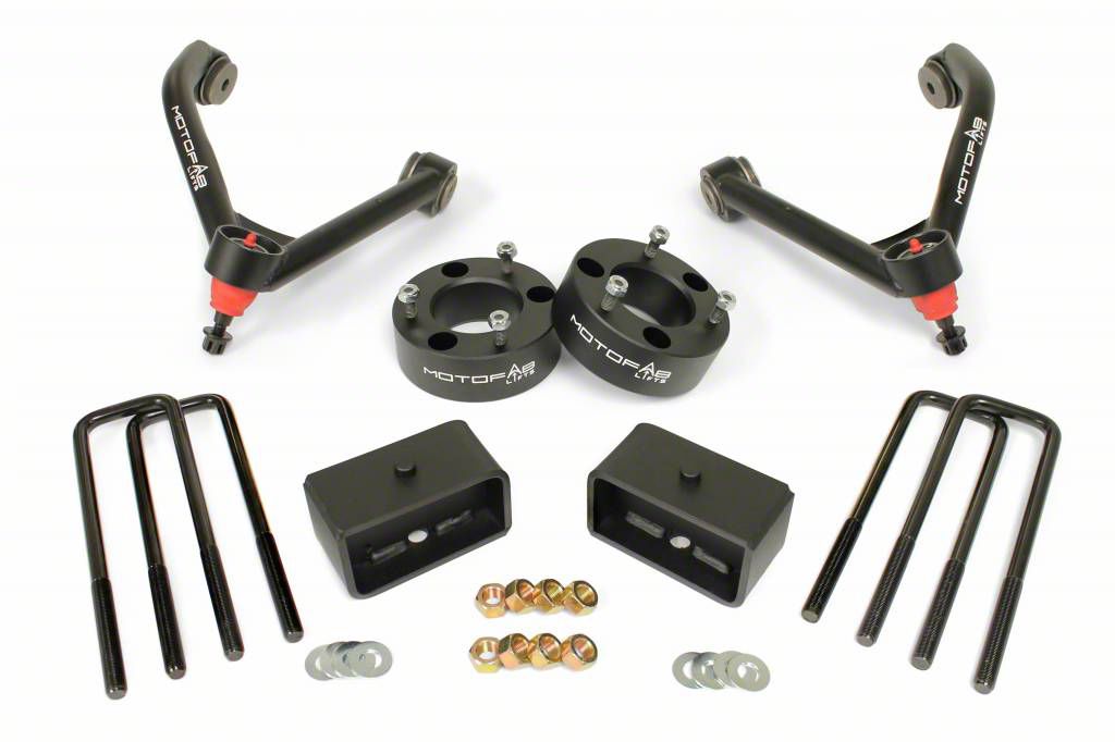 MotoFab Silverado 1500 3-Inch Front / 2-Inch Rear Leveling Kit with ...