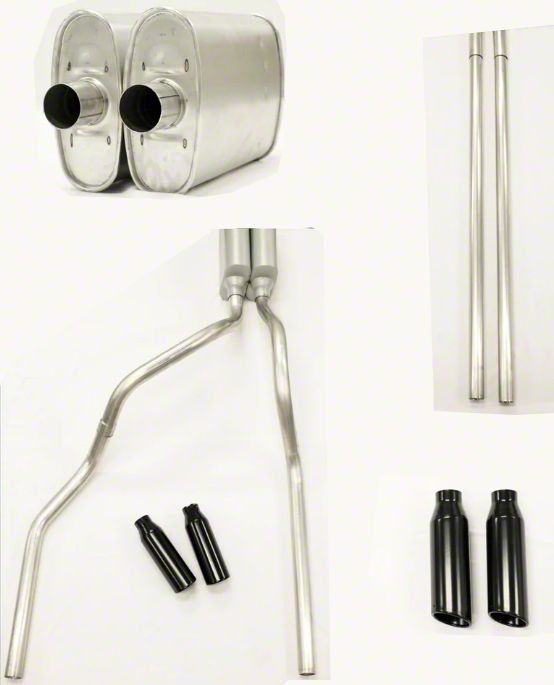 MPI Exhaust Technologies F-350 Super Duty 2.50-Inch Dual Exhaust System ...