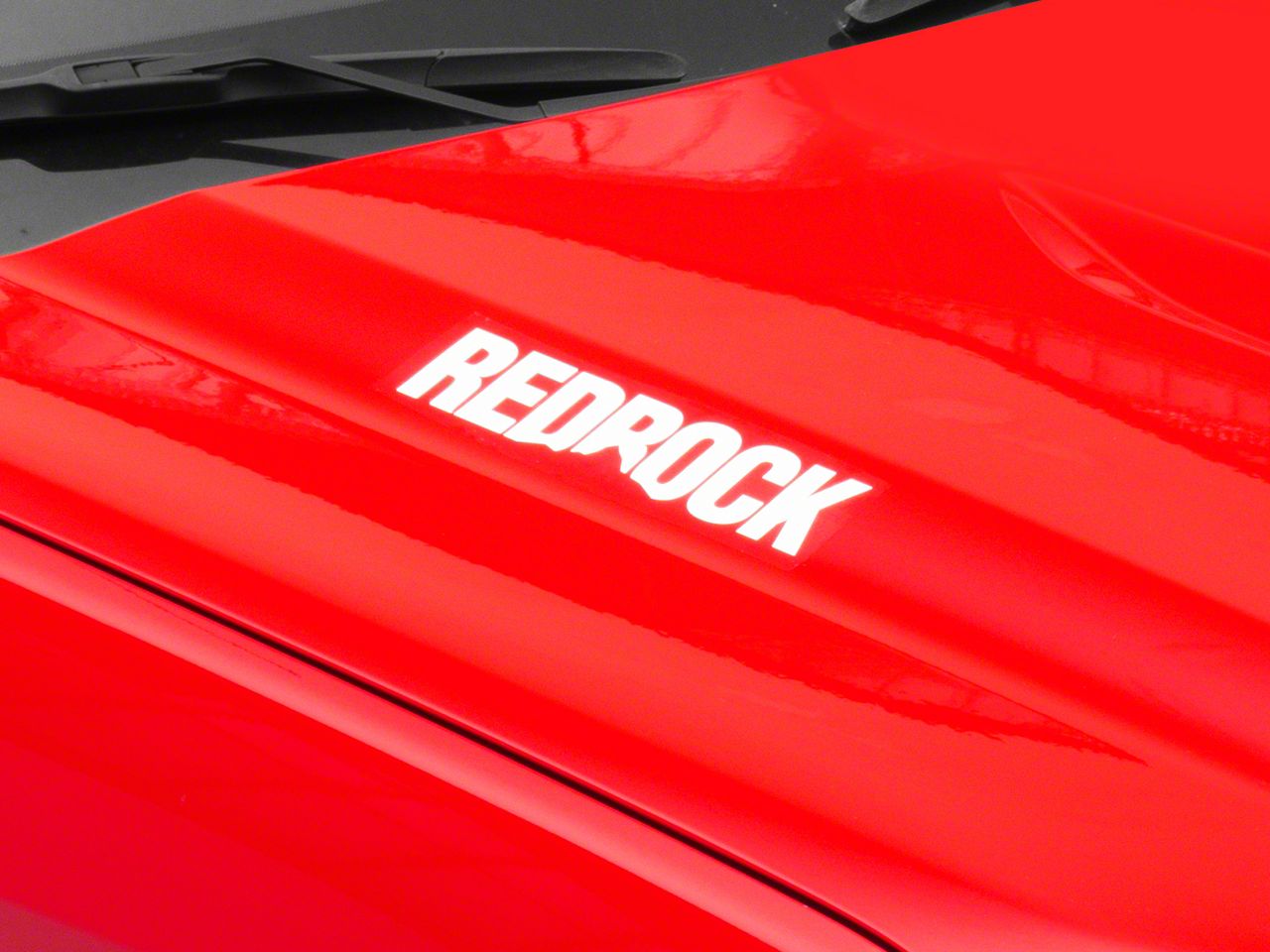 SEC10 Silverado 1500 RedRock Hood Decal; White J177404 (Universal; Some ...