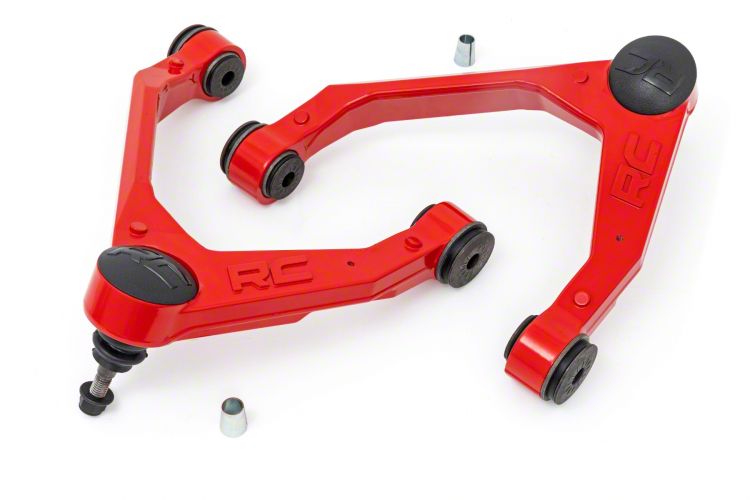 Rough Country Silverado 1500 Forged Upper Control Arms; Red 10025RED ...