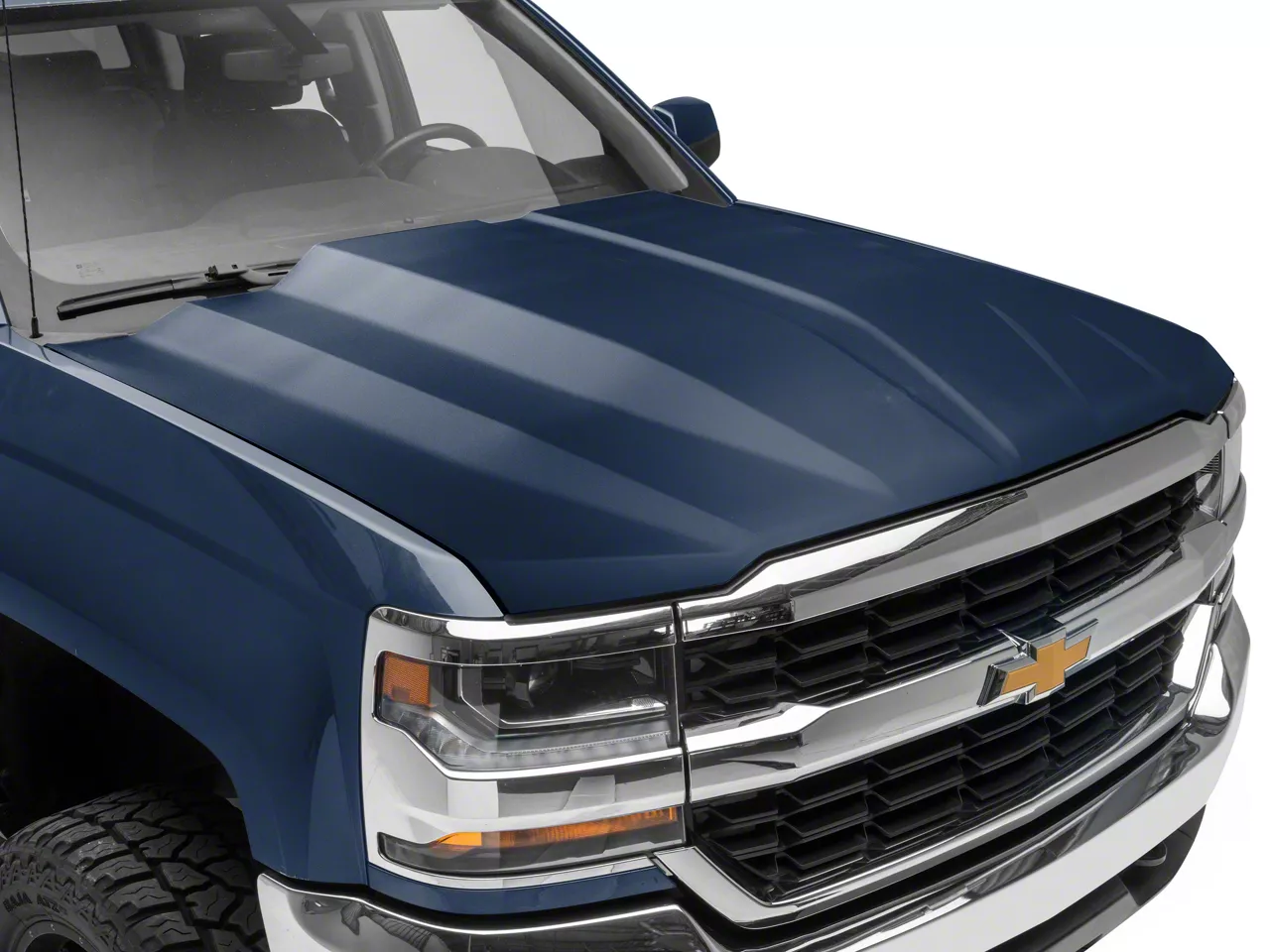 Silverado 1500 Cowl Induction Style Hood; Unpainted (16-18 Silverado ...