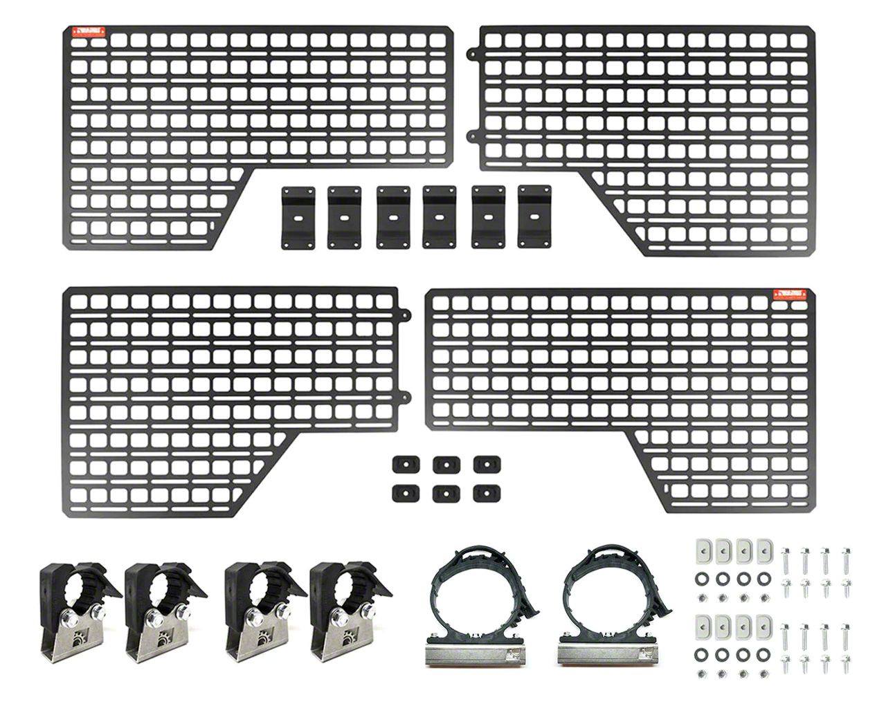 BuiltRight Industries Sierra 1500 Bedside MOLLE Rack System; Stage 1 ...