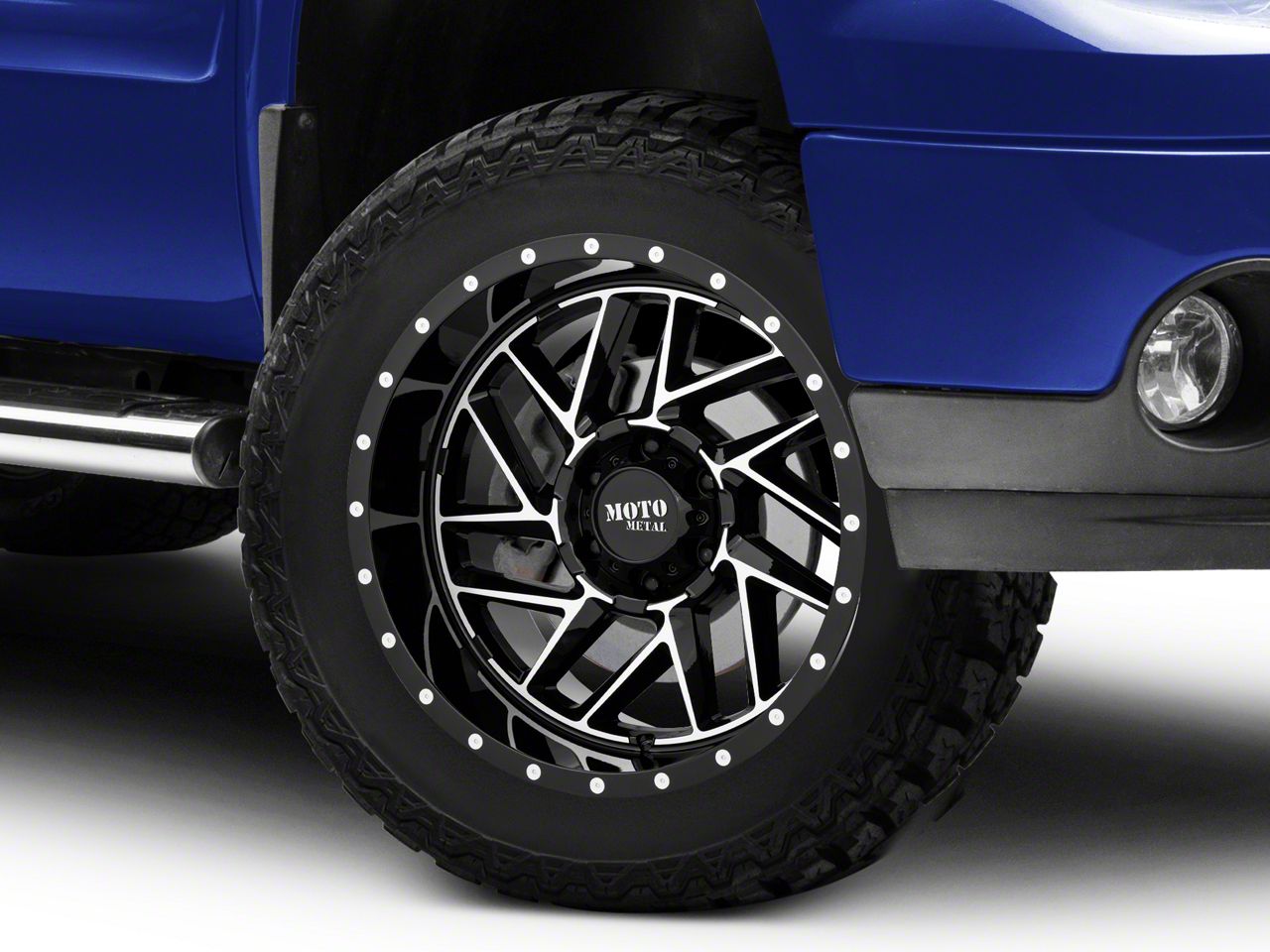 Moto Metal Sierra 1500 MO985 Breakout Gloss Black Machined 6-Lug Wheel ...