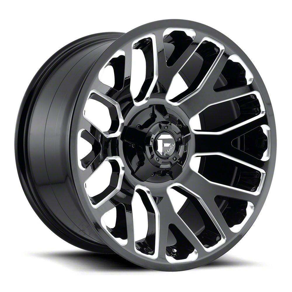 Fuel Wheels F-350 Super Duty Warrior Gloss Black Milled 8-Lug Wheel ...